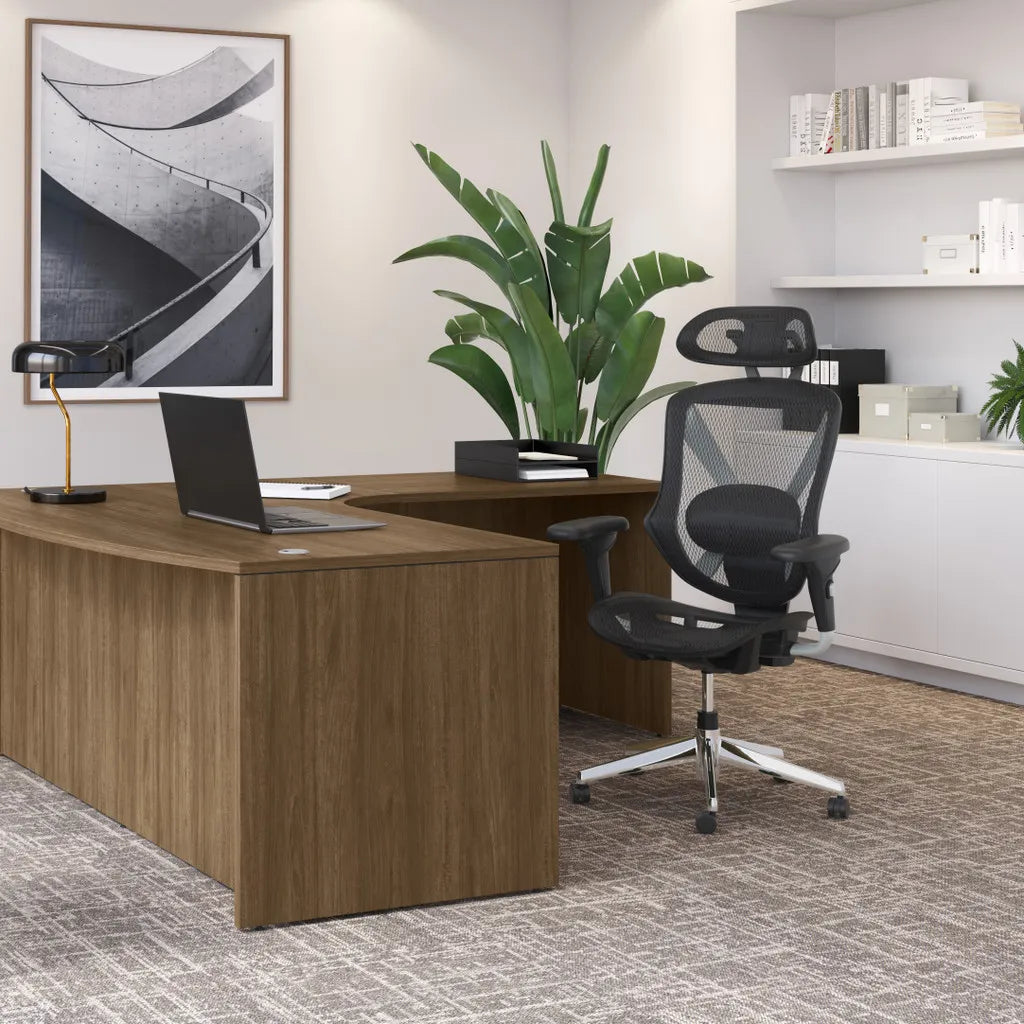 Mid Back All Mesh Task Chair Chrome Base – LaHarpe's Office Furniture